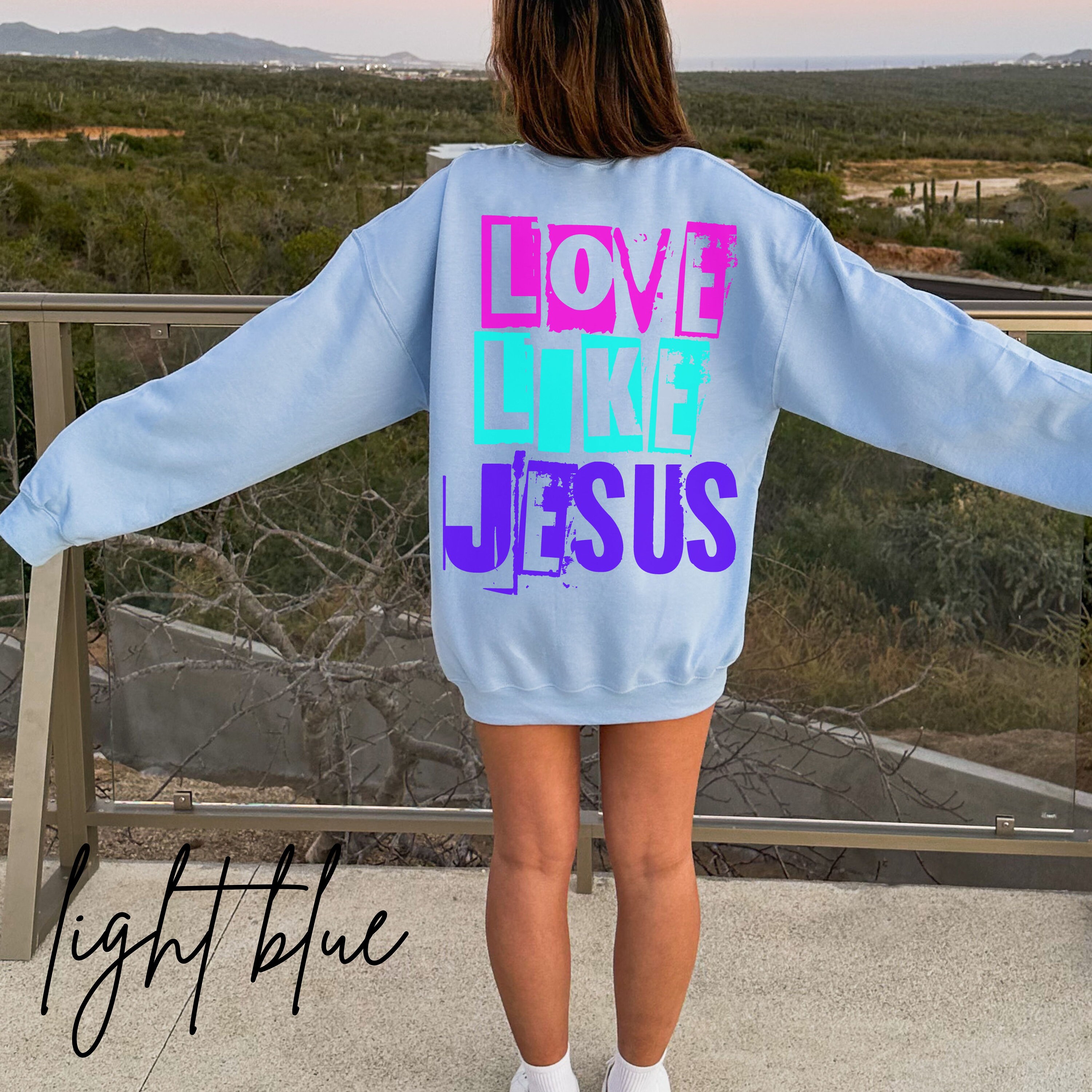Love Like Jesus Preppy Clothes VSCO Sweatshirt Christian - Etsy