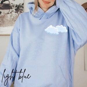 Keep You Head in the Clouds VSCO Girl Preppy Words on Back Hoodie ...