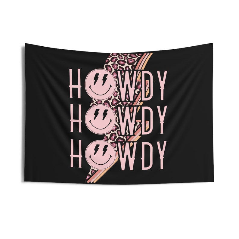 Howdy Howdy Howdy Wall Tapestry Western Wall Hanging College - Etsy