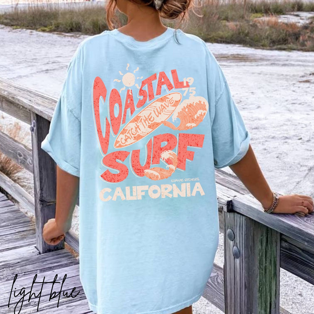 Coastal Surf Shirt Coconut Girl Clothes Trendy Beachy Shirts Surf Tee ...
