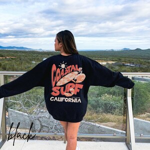 Coastal Surf Sweater Coconut Girl Clothes Preppy Crewneck Summer ...