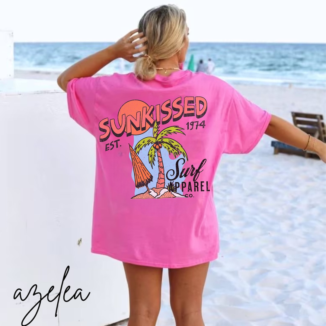Sunkissed Beach Shirt Coconut Girl Clothes Trendy Summer Tee Surf Tee ...