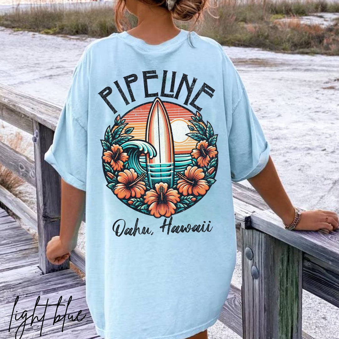 Coastal Beach Shirt Coconut Girl Clothes Trendy Summer Tee Hawaii Retro ...