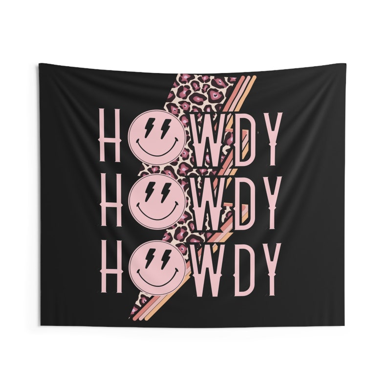 Howdy Howdy Howdy Wall Tapestry Western Wall Hanging College - Etsy