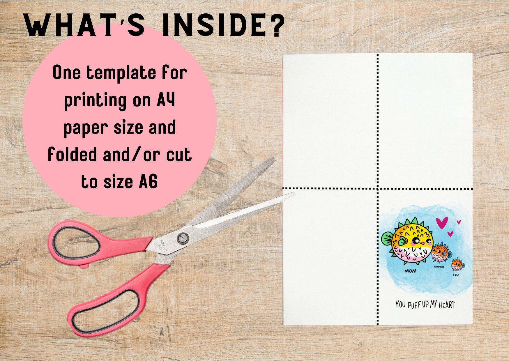 Mother's Day Card, Custom Printable Card, Mom, Unique, Digital Download ...