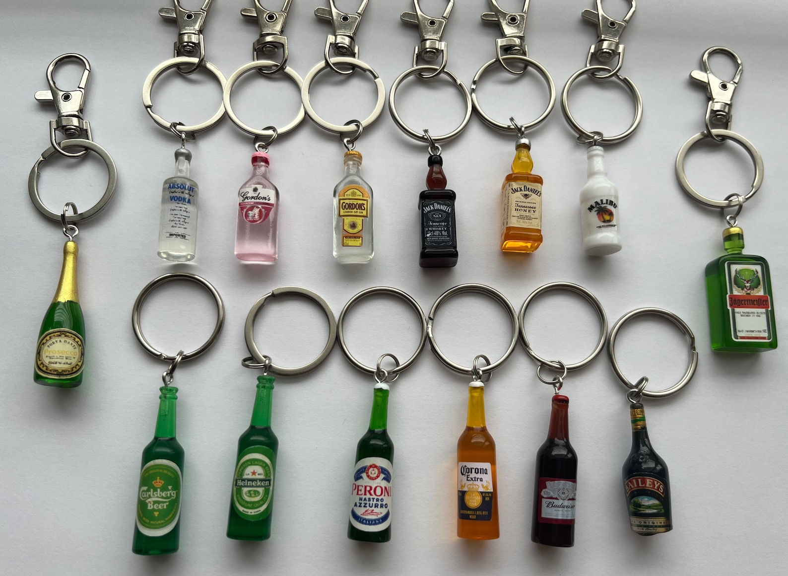 Mini Alcohol Bottle Keyring! - Etsy UK
