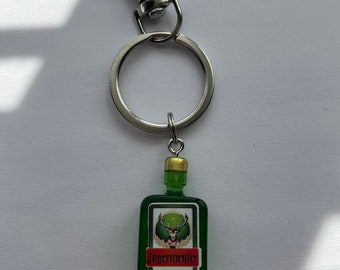 Mini Alcohol Bottle Keyring - Etsy UK