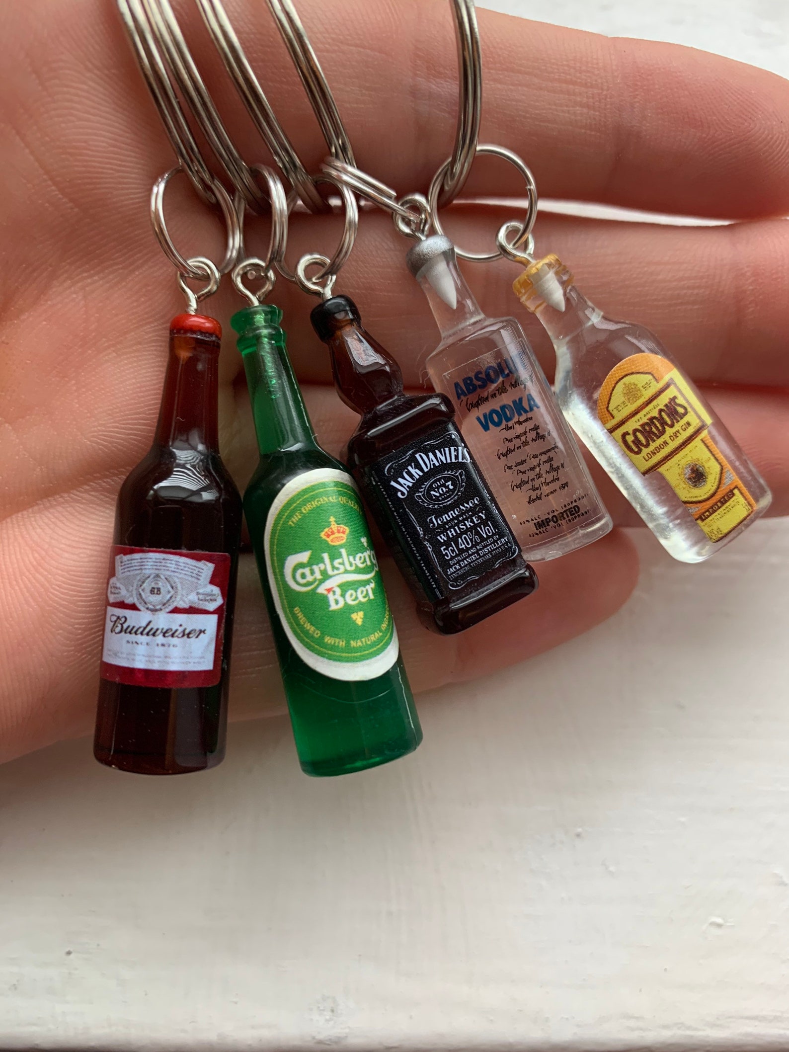 Mini Alcohol Bottle Keyring! - Etsy UK