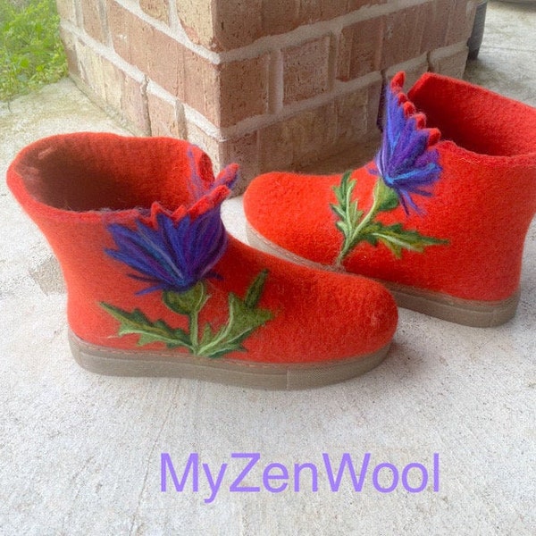 Felted Boots - Etsy