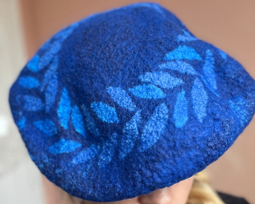 Wool Felted Beret - Etsy