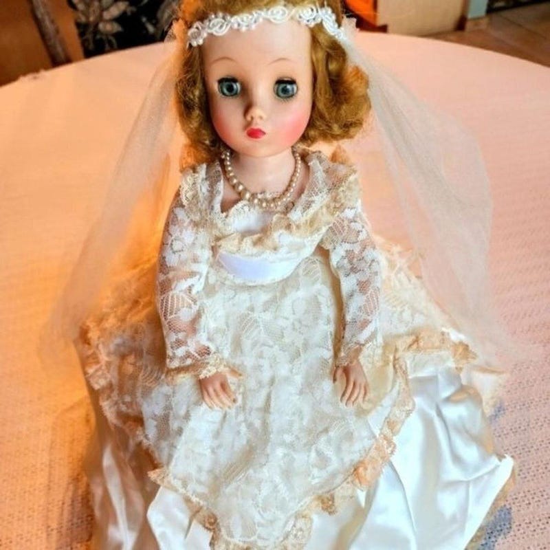 Vintage Bride Doll - Etsy