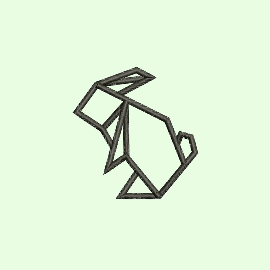 Rabbit Embroidery File pes, Dst, Emb, Pdf - Etsy