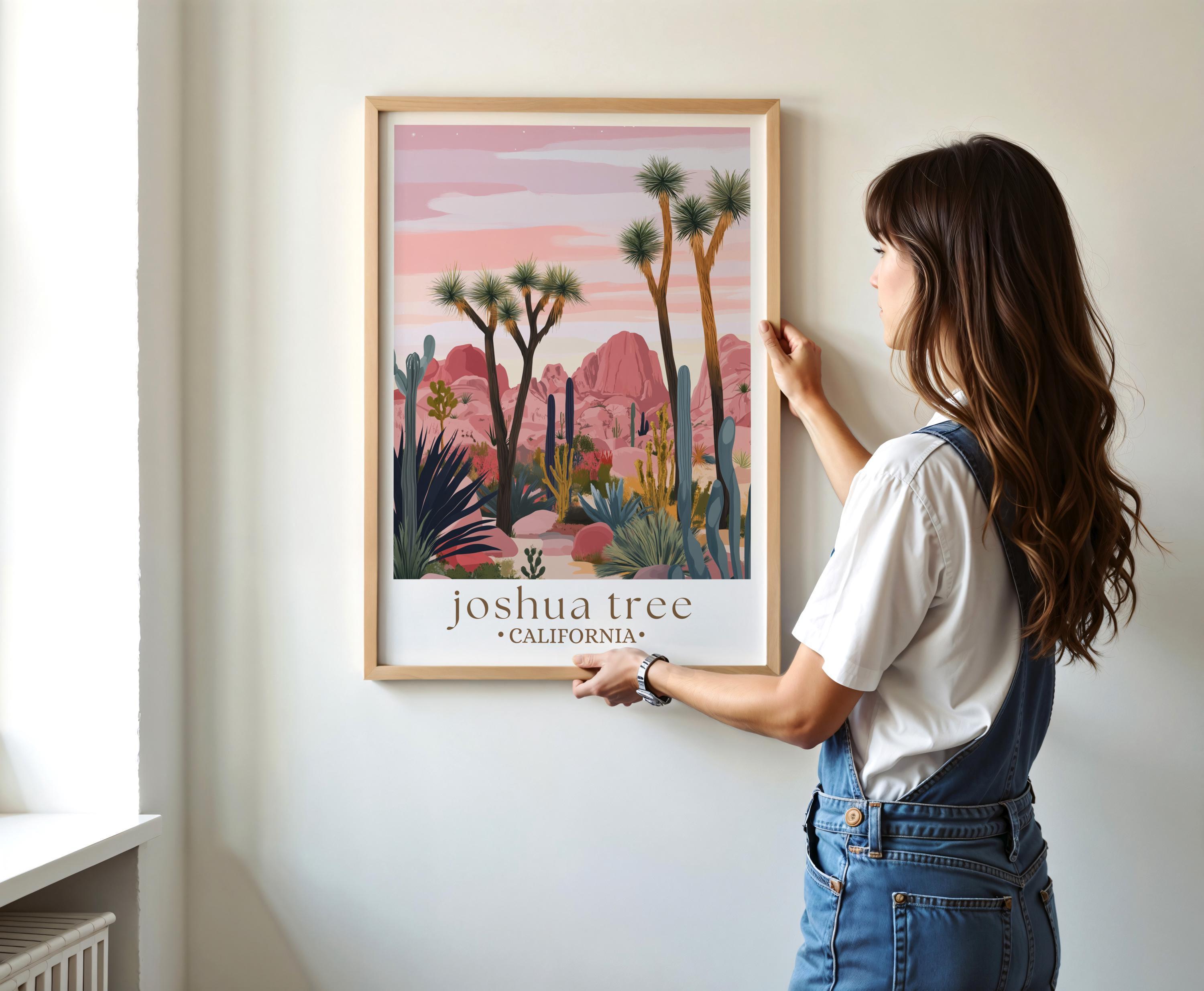 Joshua Tree Poster, Joshua Tree Art, Joshua Tree California, Desert ...