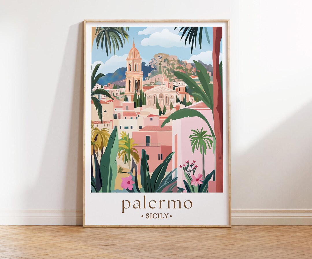 Sicily Travel Poster, Sicily Italy Poster, Sicily Italy Travel Wall Art ...