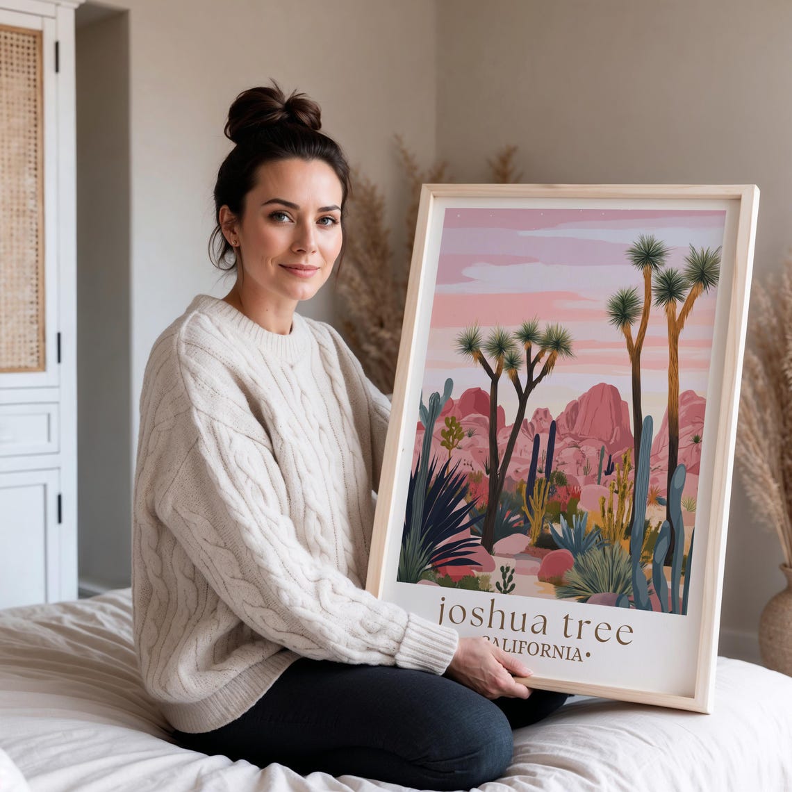 Joshua Tree Poster, Joshua Tree Art, Joshua Tree California, Desert ...