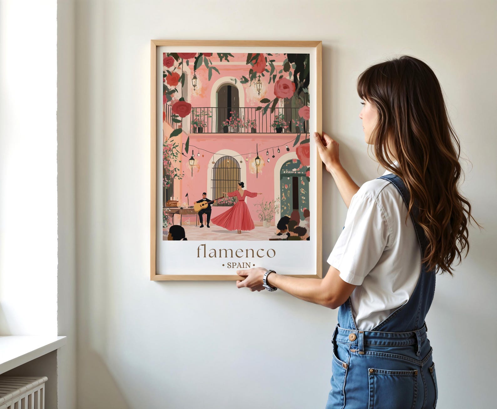 Flamenco Spain Art Print, Spanish Dance Poster, Illustrated Cultural ...