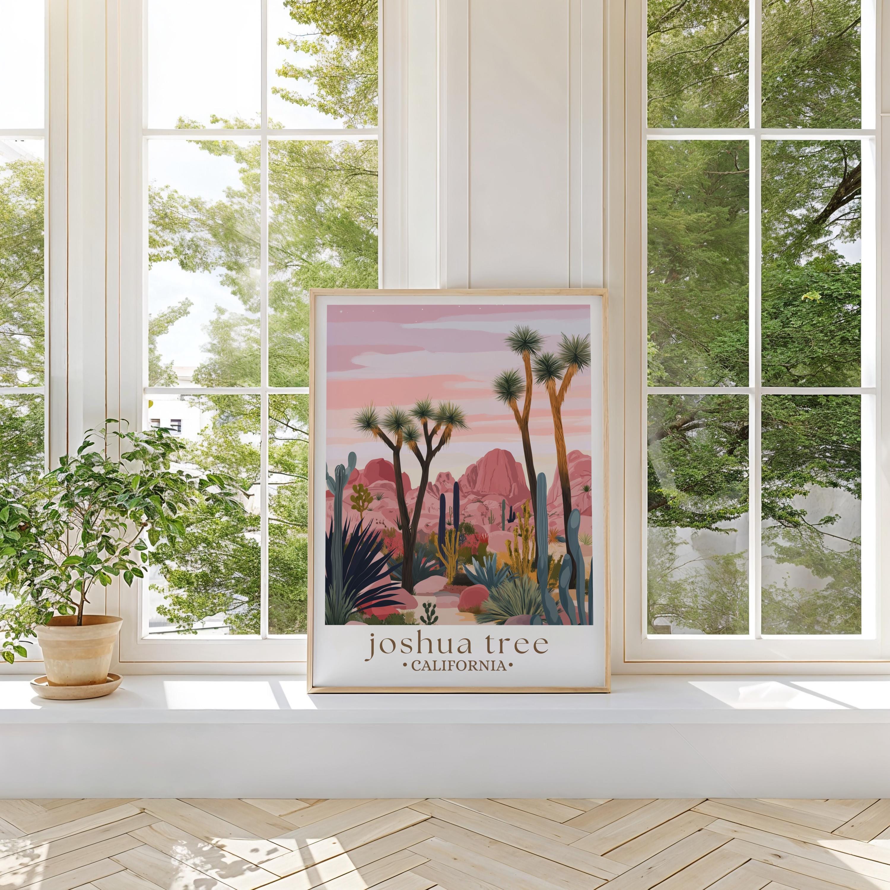 Joshua Tree Poster, Joshua Tree Art, Joshua Tree California, Desert ...
