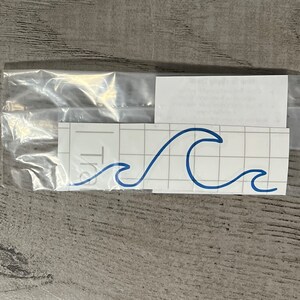 Blue Wave Decal - Etsy