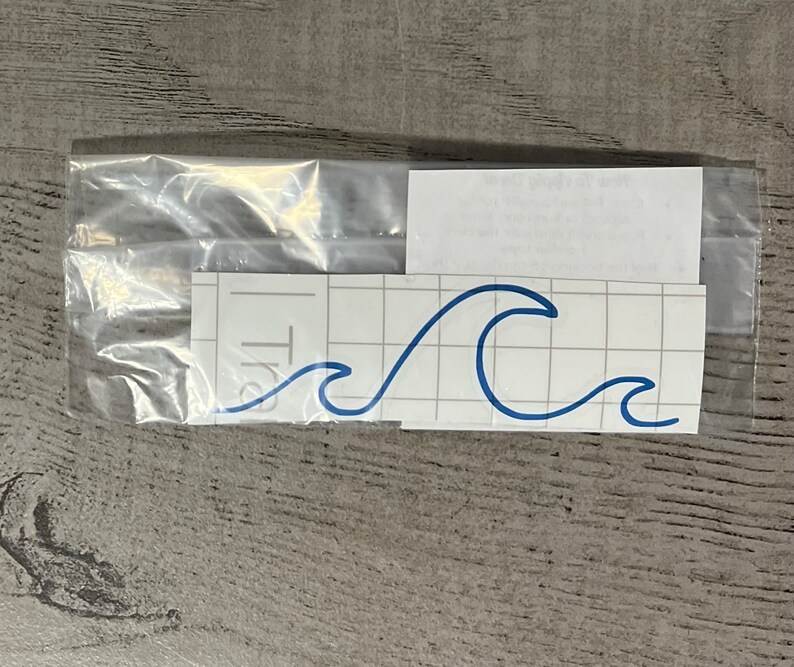 Blue Wave Decal - Etsy