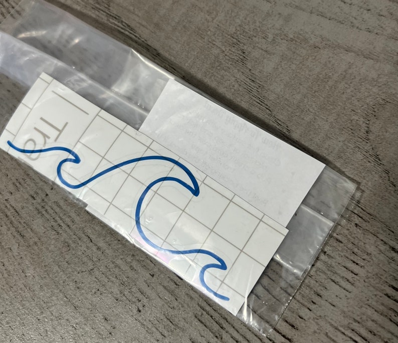 Blue Wave Decal - Etsy
