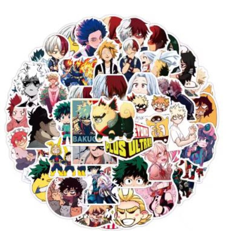My Hero Academy Stickers - Etsy
