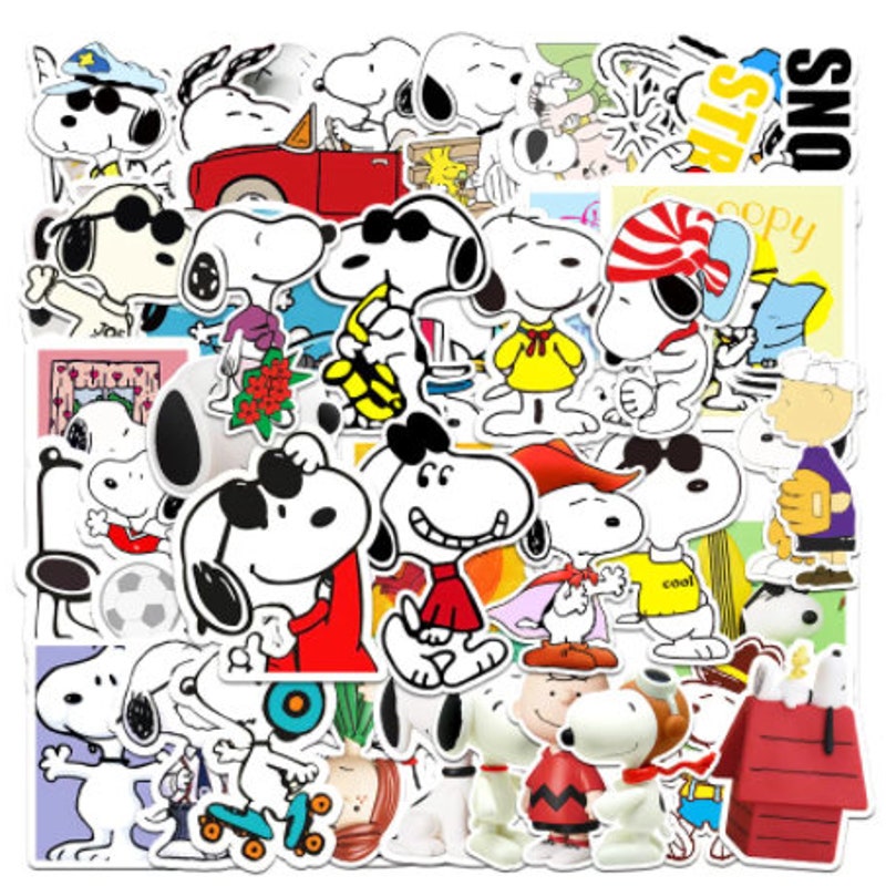 Snoopy Stickers - Etsy