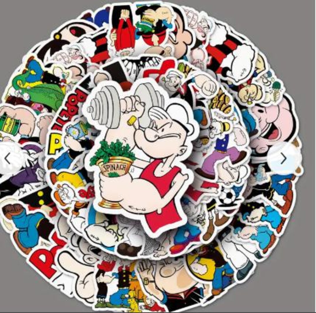 Lot of Popeye the Sailor Stickers - Etsy