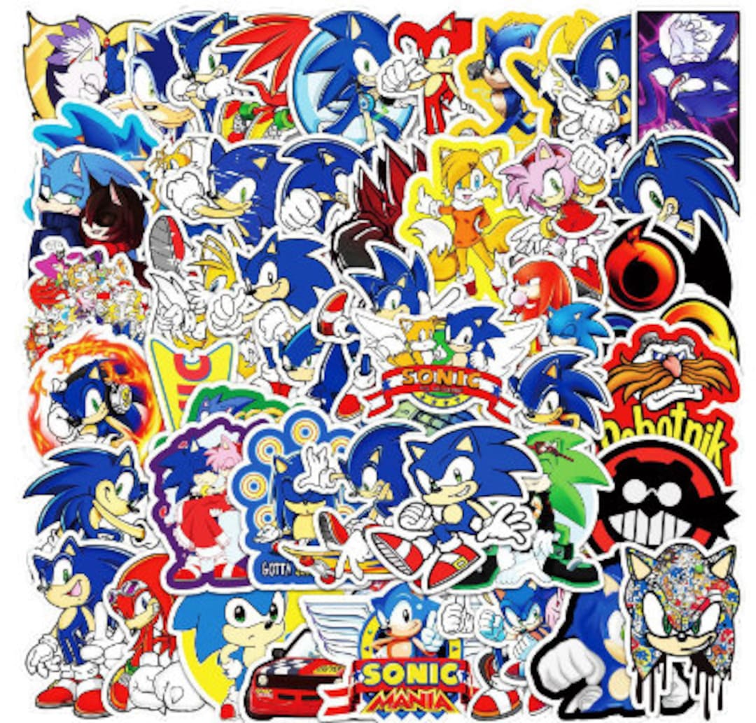 Anime Stickers Cartoons Stickers Sonic the Hedgehog - Etsy