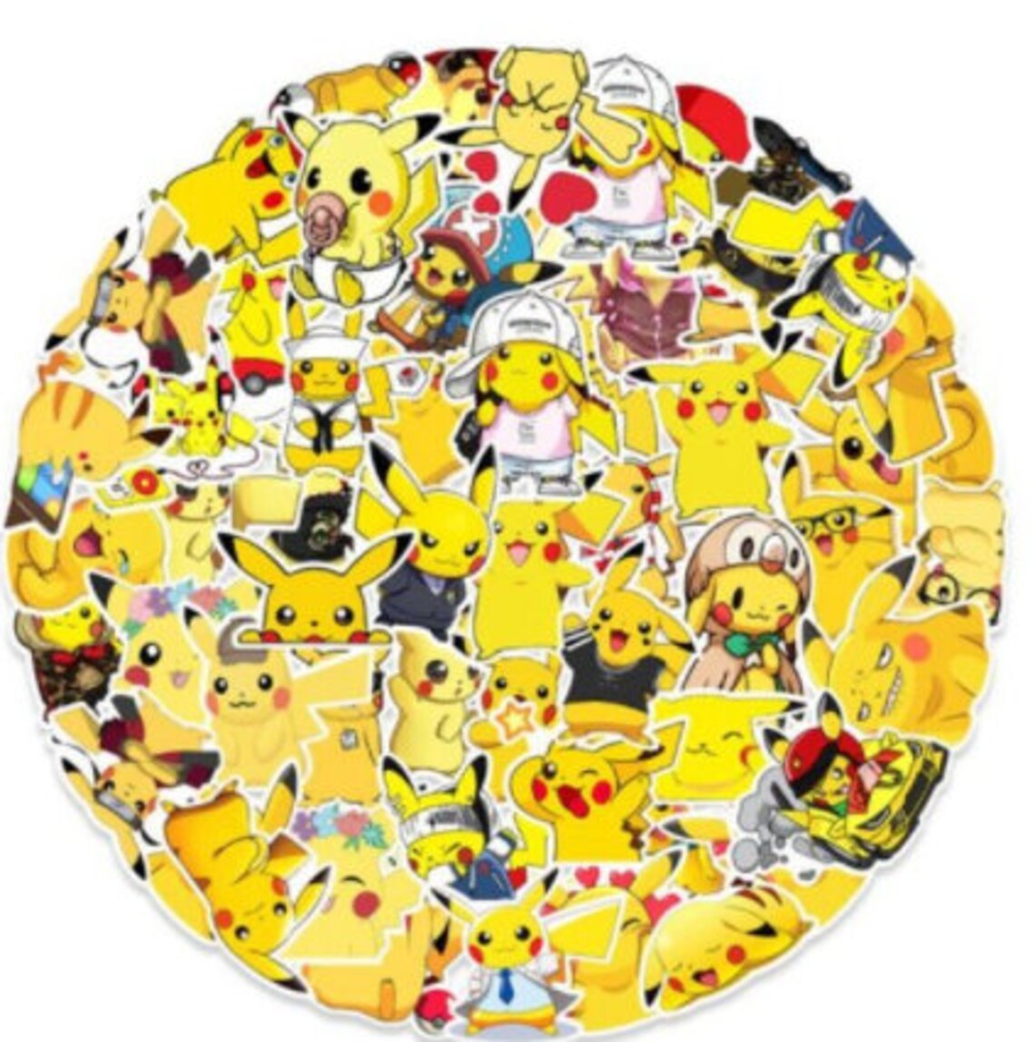 Lot of Pikachu Stickers Pokémon - Etsy