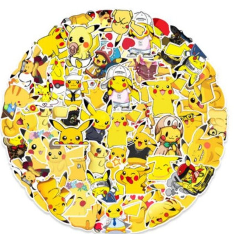 Pikachu Stickers - Etsy