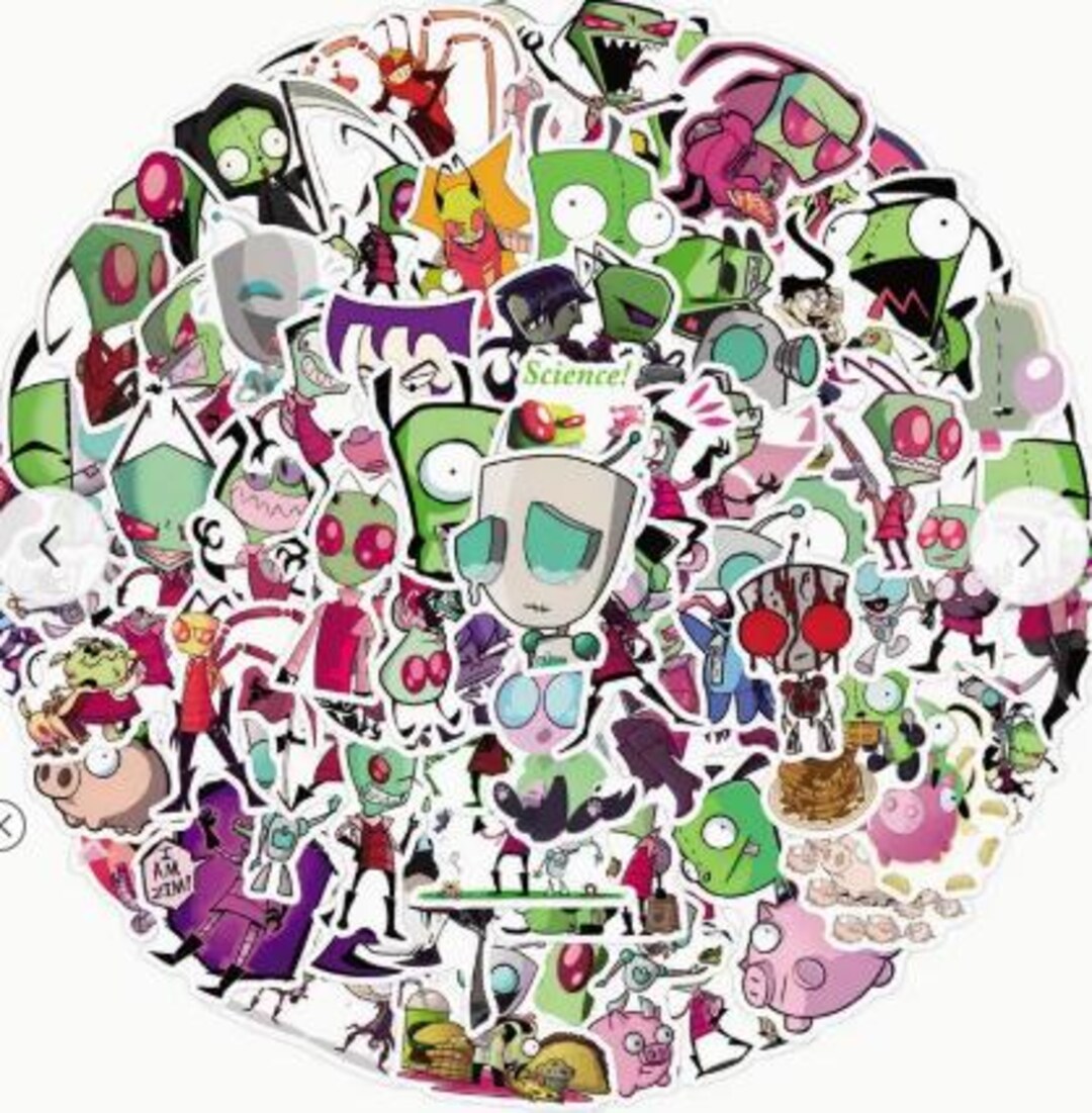 Lot of Invader Zim Graffiti Stickers - Etsy