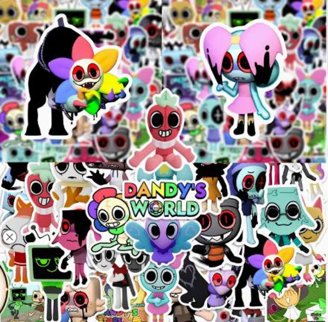 Lot of Dandy's World Stickers - Etsy