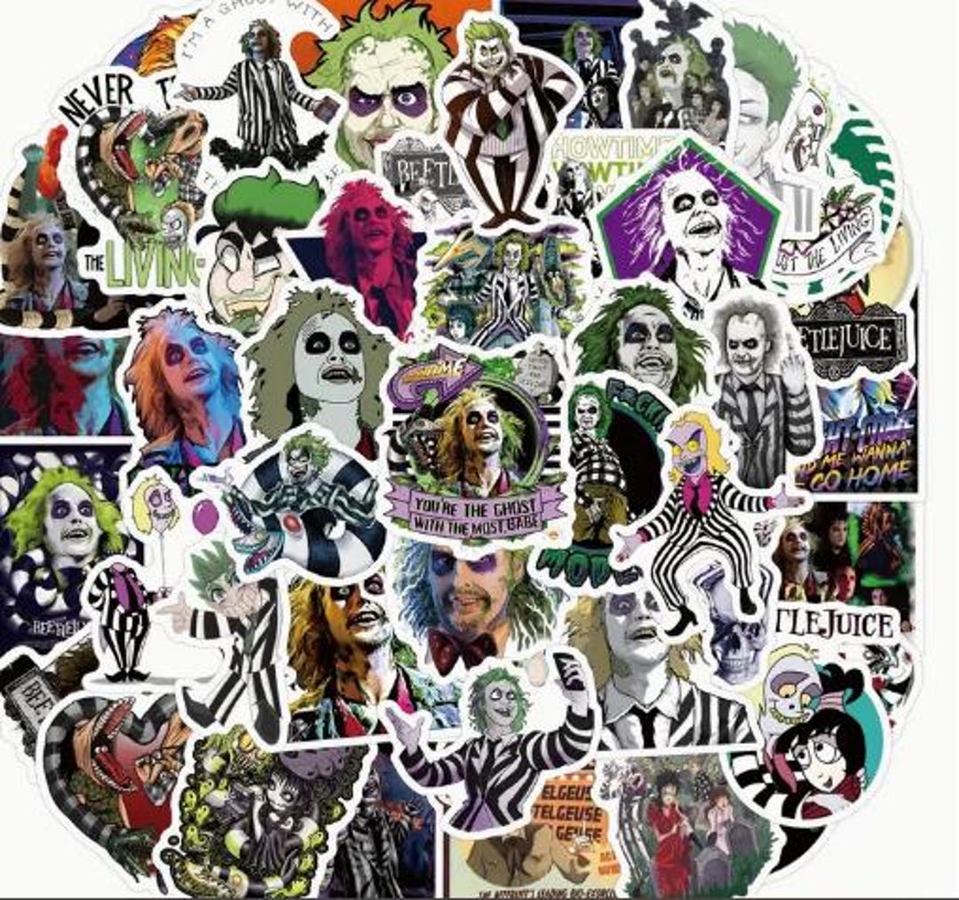 Lot of Beetle Juice Beetlejuice Stickers - Etsy