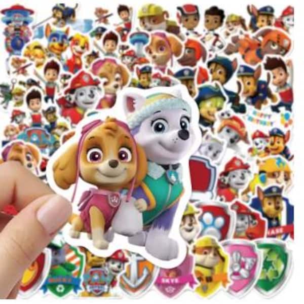 Paw Patrol Stickers - Etsy