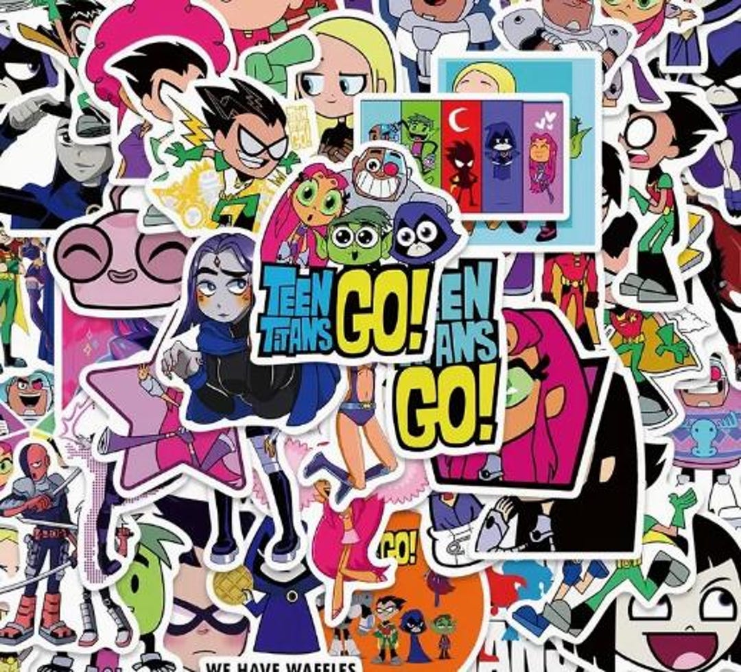 Lot of Teen Titans Go Stickers - Etsy
