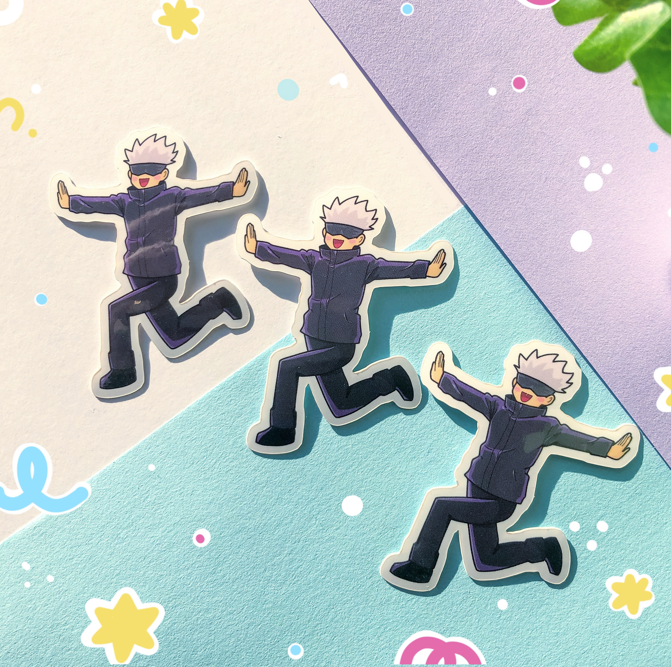 Happy Gojo Sticker Vinyl Sticker JUJUTSU KAISEN | Etsy