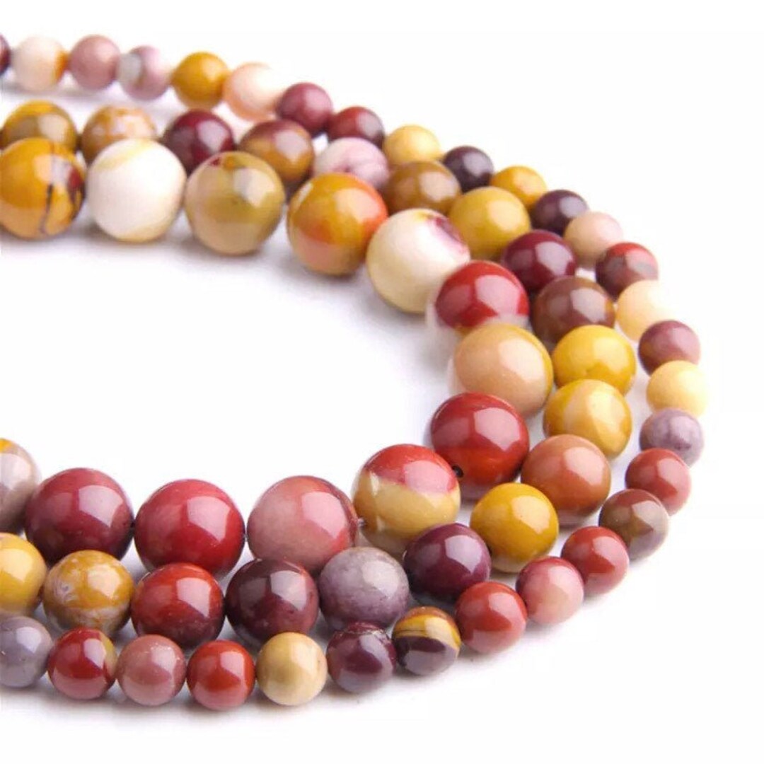 10mm Polished Mookaite Beads Natural Stone Full Strand 15 - Etsy
