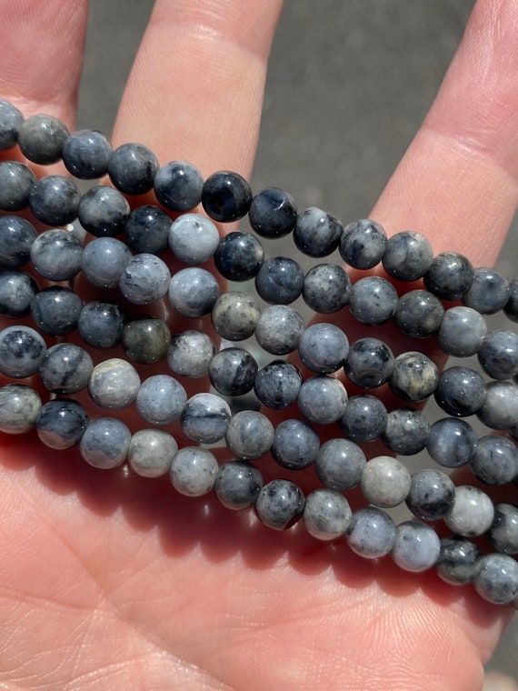 6mm Rare Wuji Jade black Jade Natural Stone Beads Genuine High Quality Full Strand 15 Etsy UK