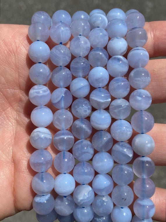 Blue lace agate beads aaa store