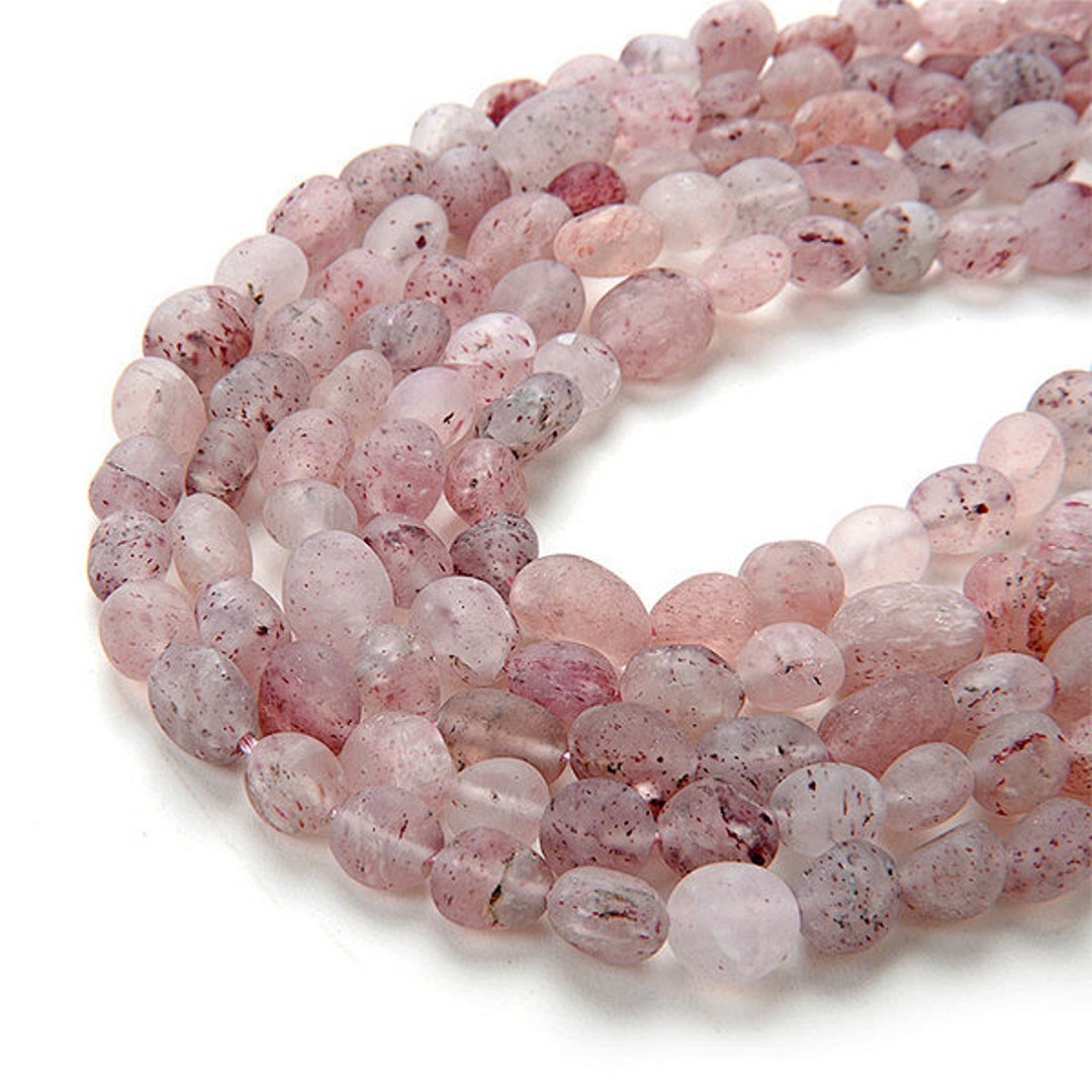 Matte Natural Ruby Quartz Irregular Freeform Nugget Beads 4mm 7mm ...