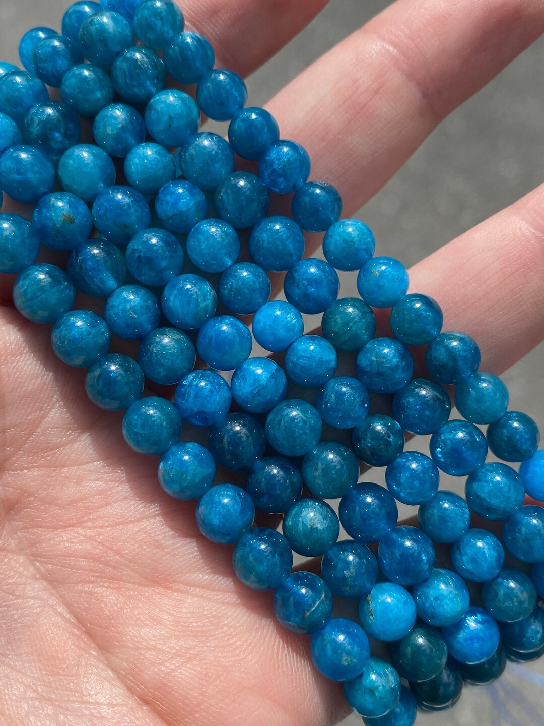 6mm Polished Apatite Beads Natural Stone Full Strand 15 High Quality - Etsy