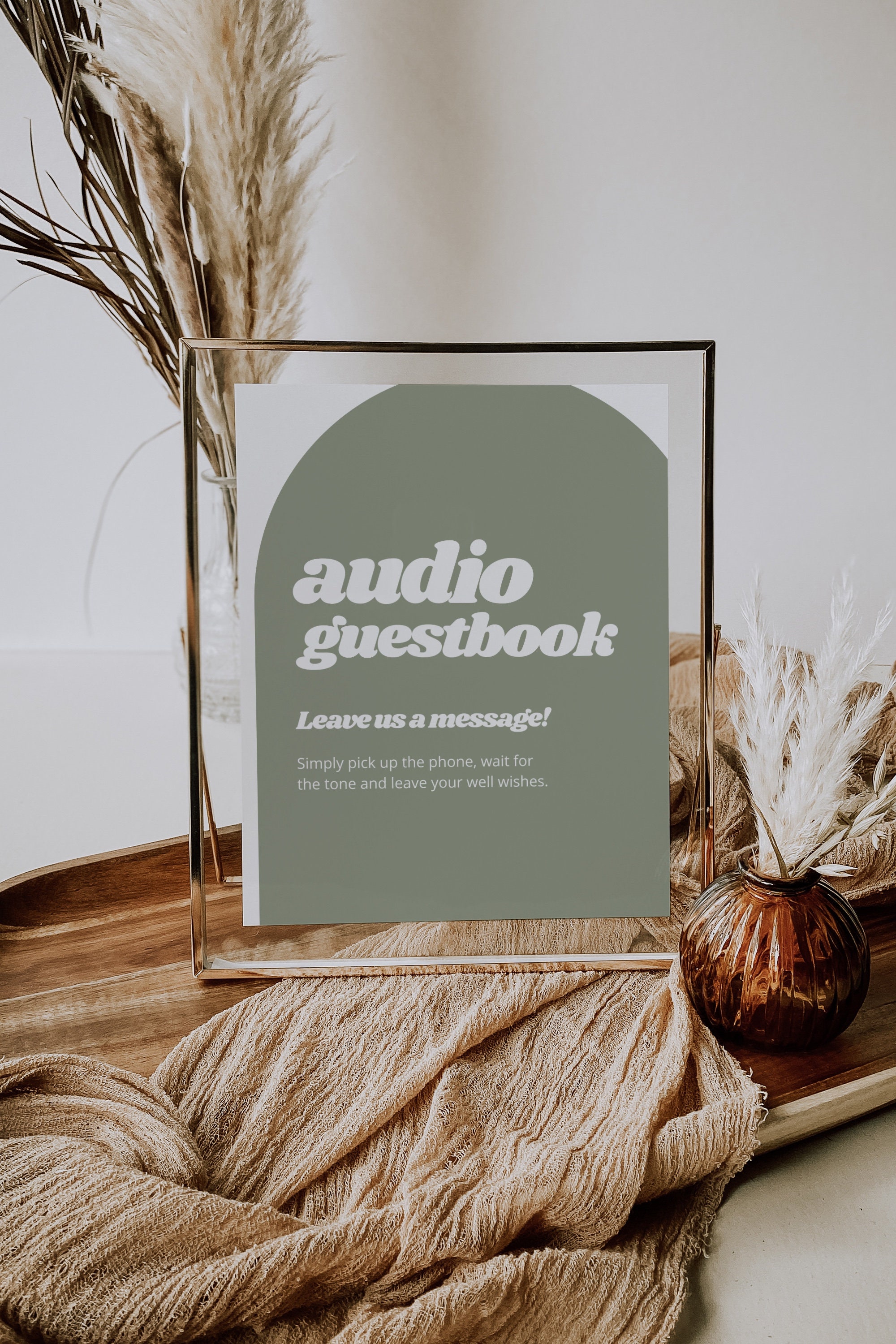 Audio Guestbook Sign After the Tone Sign Template Customizable Guest ...