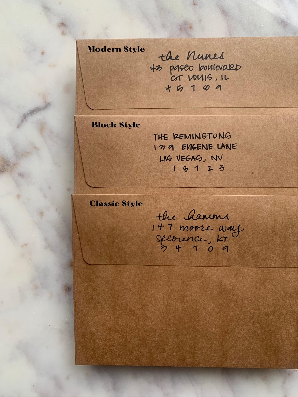 Hand-addressed Envelopes | Handwritten Envelopes | Handwritten Envelope ...