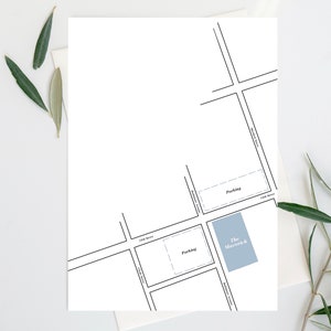 Custom Map Image Custom Map Illustration Wedding Invitation Templates ...