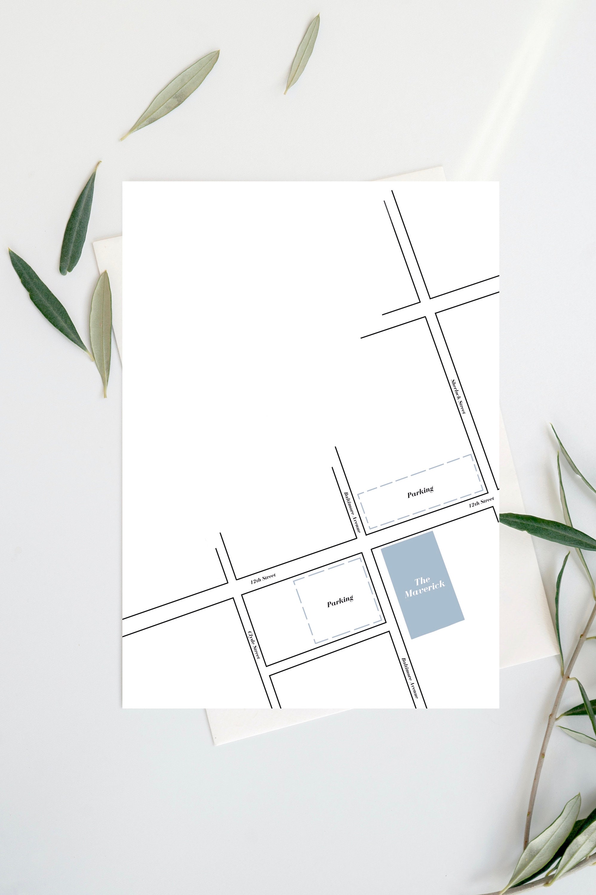 Custom Map Image Custom Map Illustration Wedding Invitation Templates ...