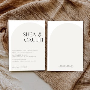 Arch Wedding Invitation Template Wedding Invitation Wedding Invites ...