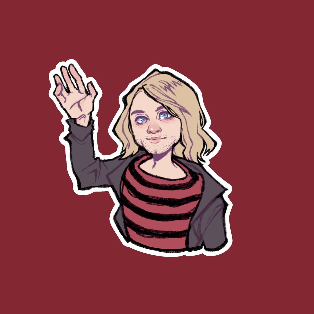 Kurt Cobain Sticker/ Nirvana Sticker/ Computer Sticker - Etsy