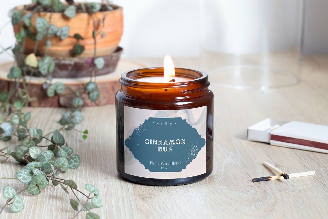 Candle Label Template, Editable Candle Label Design, Customizable ...