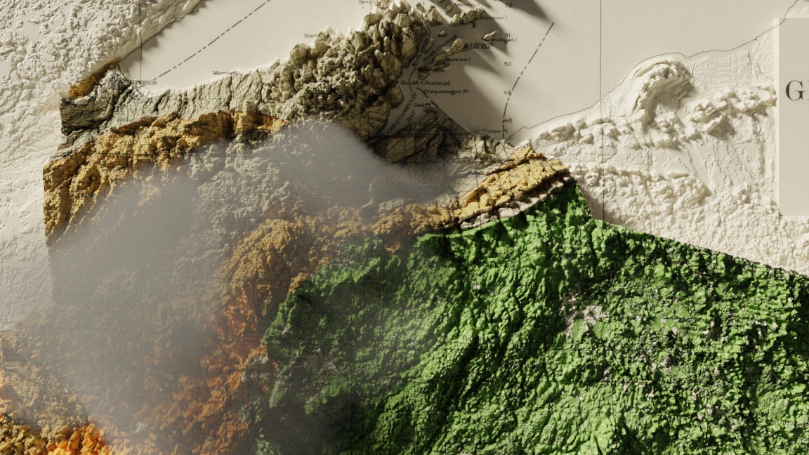 1965 Geologic Map of Wisconsin - Etsy