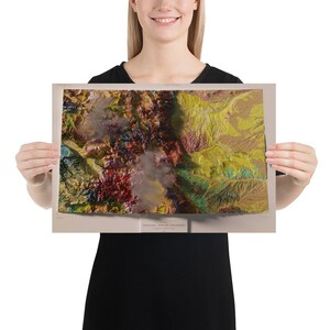 1979 3D Geologic Map of Colorado Poster - Etsy